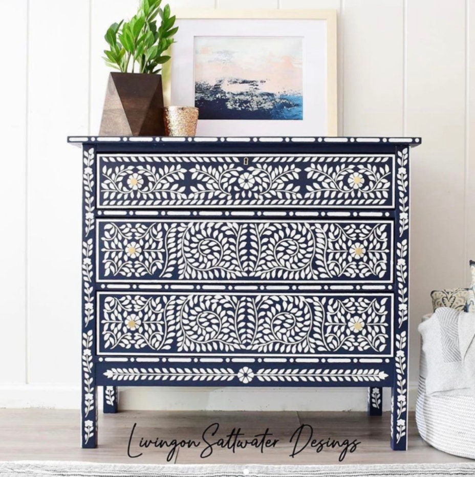 Asha Bone Inlay Stencil Bone Inlay Designs for Furniture - Etsy UK