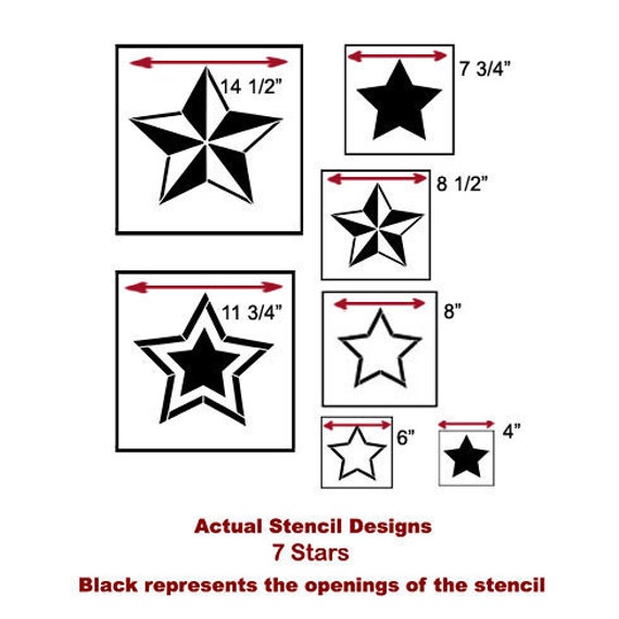 Nautical Star Stencils