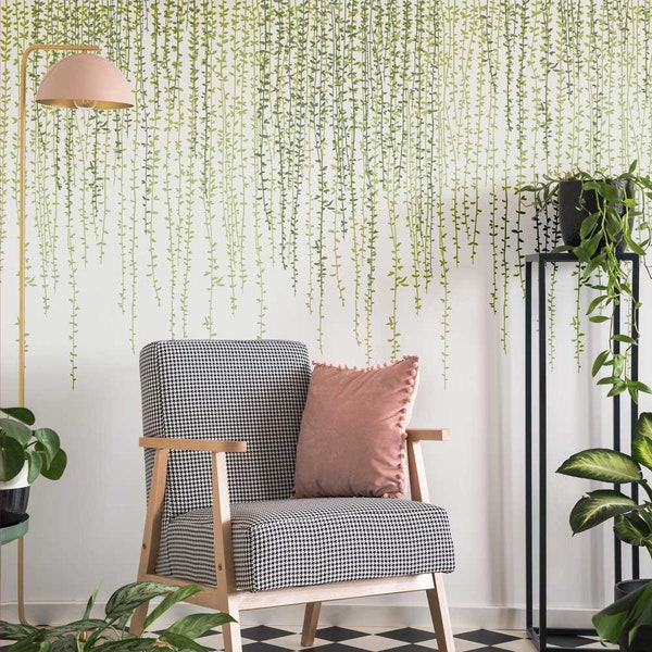 Botanical Stencil Wall Border - Etsy