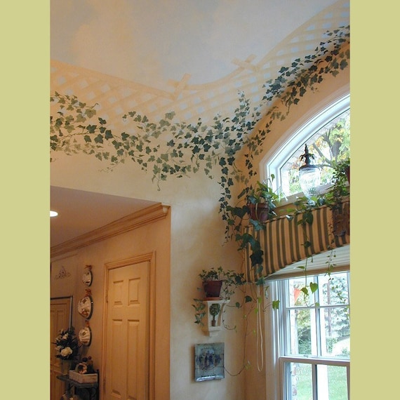 English Ivy 3 Pc Kit Stencils WALL ART STENCILS Instead of | Etsy UK