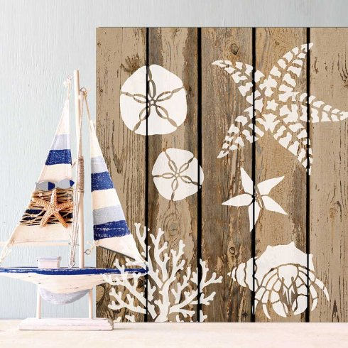 Sea Star Nautical Wall Art Stencil Reusable Stencils DIY | Etsy
