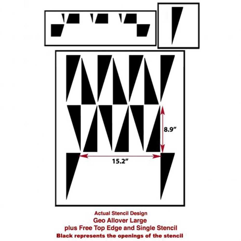 Geo Allover Stencil Large Reusable Stencils for DIY Wall - Etsy
