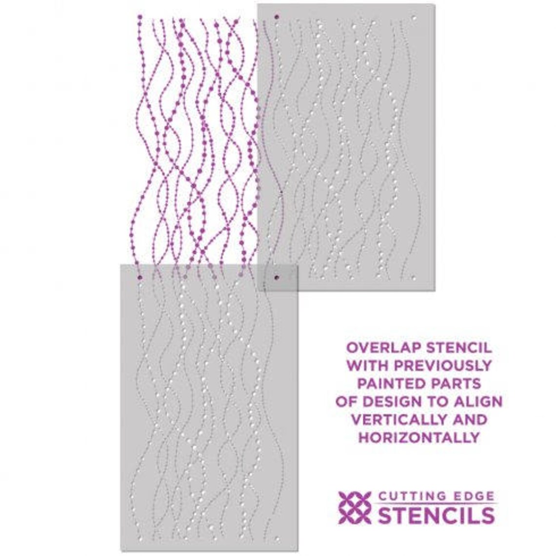 Pearls Wall Stencil LARGE WALL STENCILS Instead of Wallpaper - Etsy