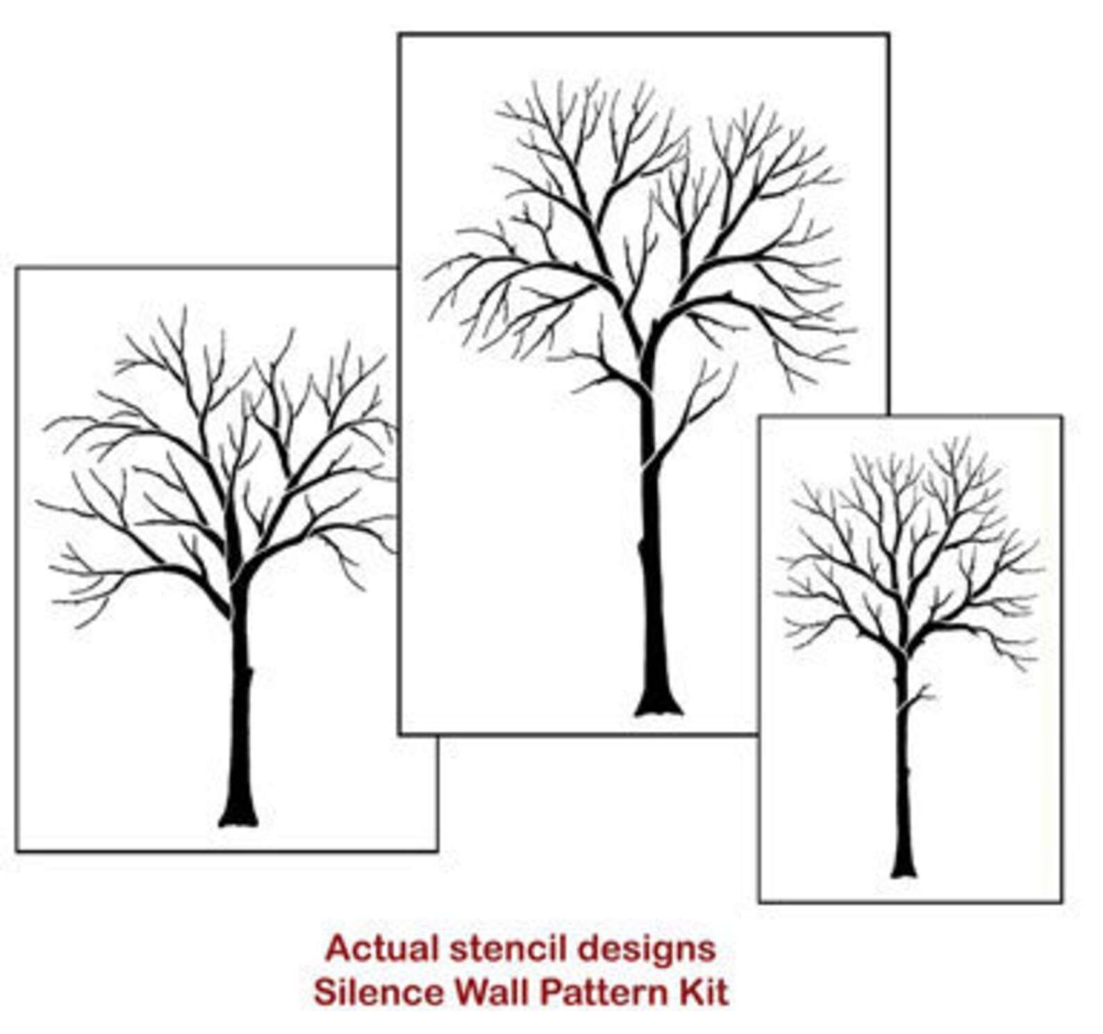 Silence Wall Pattern Stencil Kit Reusable stencils for easy - Etsy España