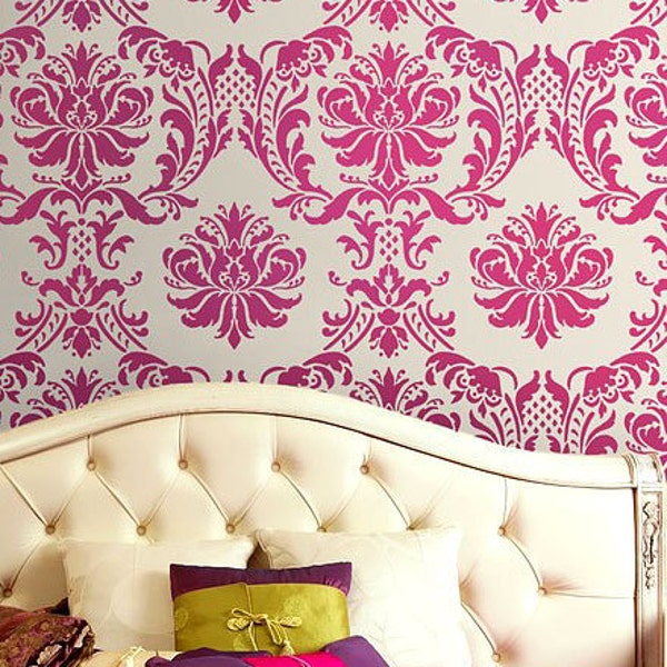 Damask Wall Decor - Etsy
