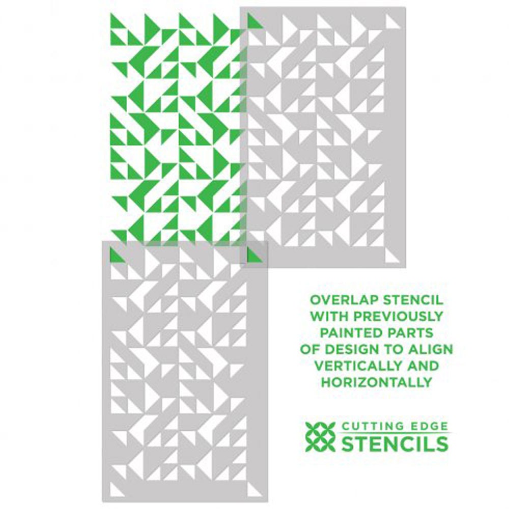 Shapes Allover Stencil Small Reusable Stencils for DIY | Etsy