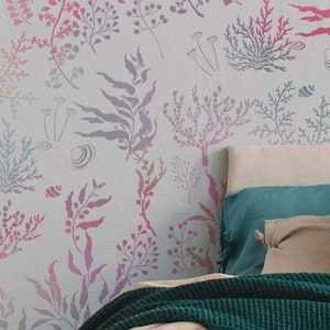 Carribean Seaweed Wall Pattern Stencil Kit - DIY Wall Pattern Kit ...