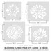 Blooming Flowers Stencil Kit Flower Stencils Stencil Your Fence With ...