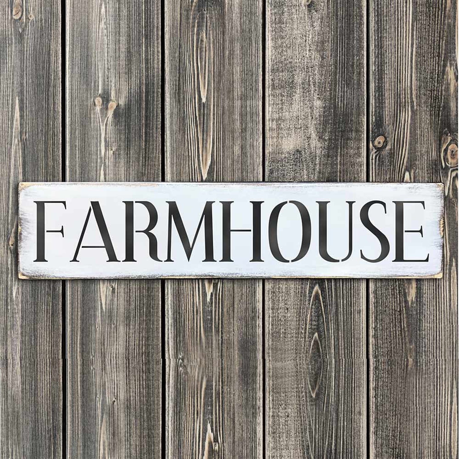 Old Farmhouse Sign Stencil Reusable DIY Rustic Decor Vintage Sign ...
