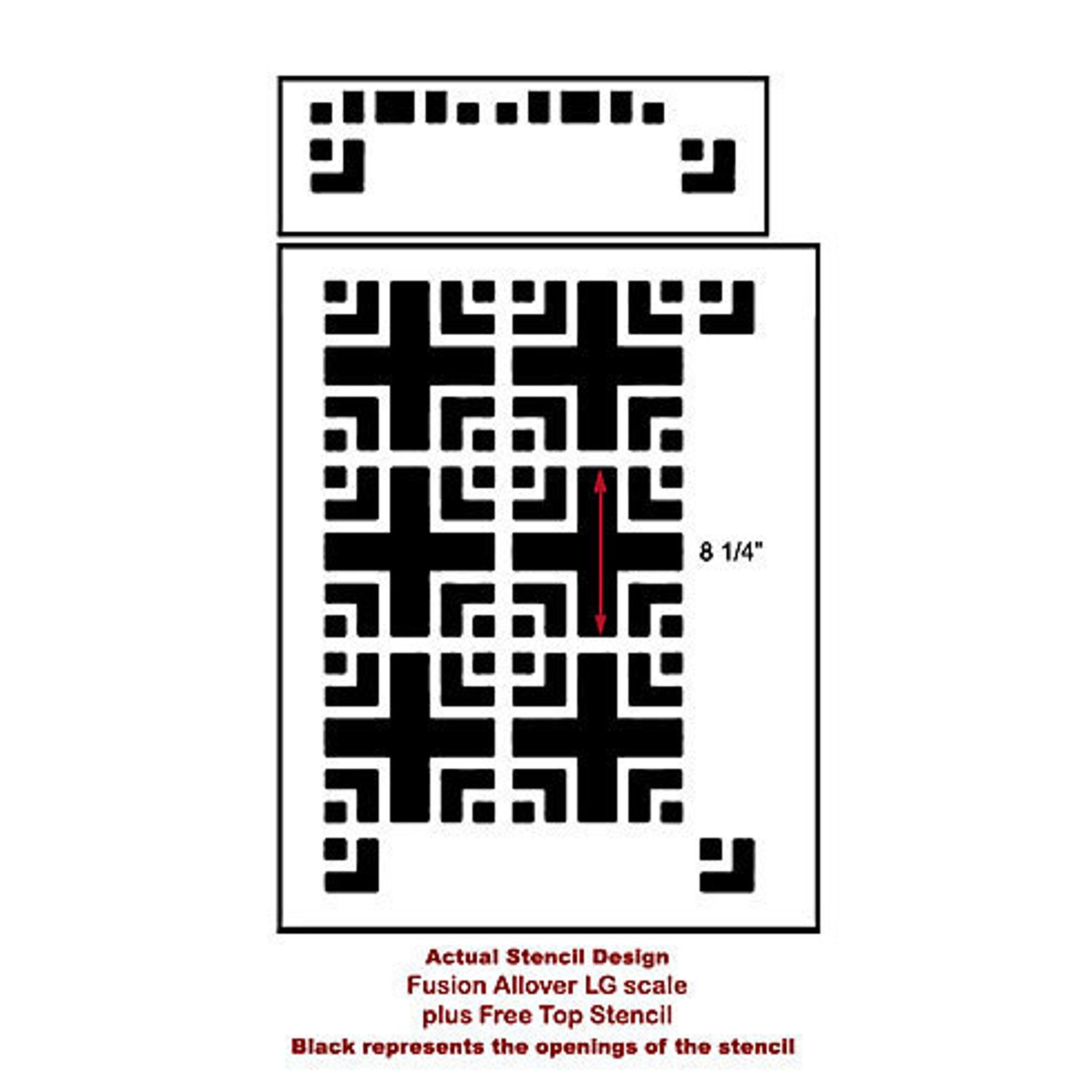 Geometric Stencil Fusion LG Scale - Reusable Stencils for Accent Walls ...