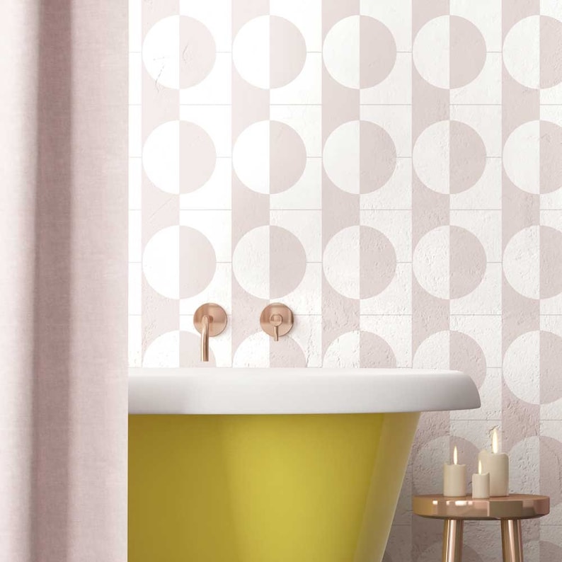 Lunar Eclipse Wall Stencil Pattern Geometric Wall Stencil Design Large ...