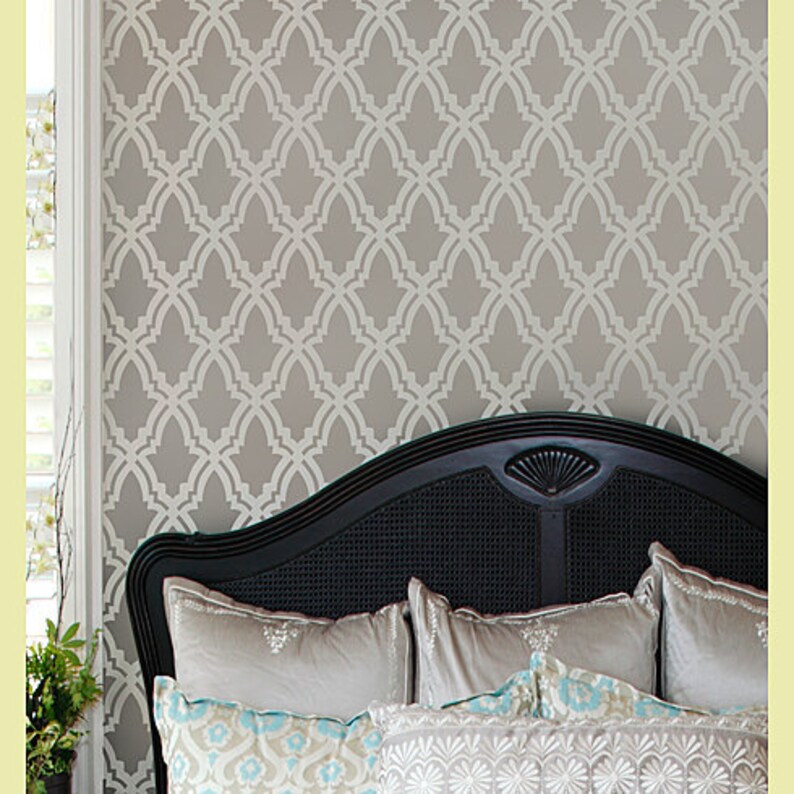 Moroccan Stencil Oasis - Beautiful Stencils Just Like Wallpaper - DIY ...