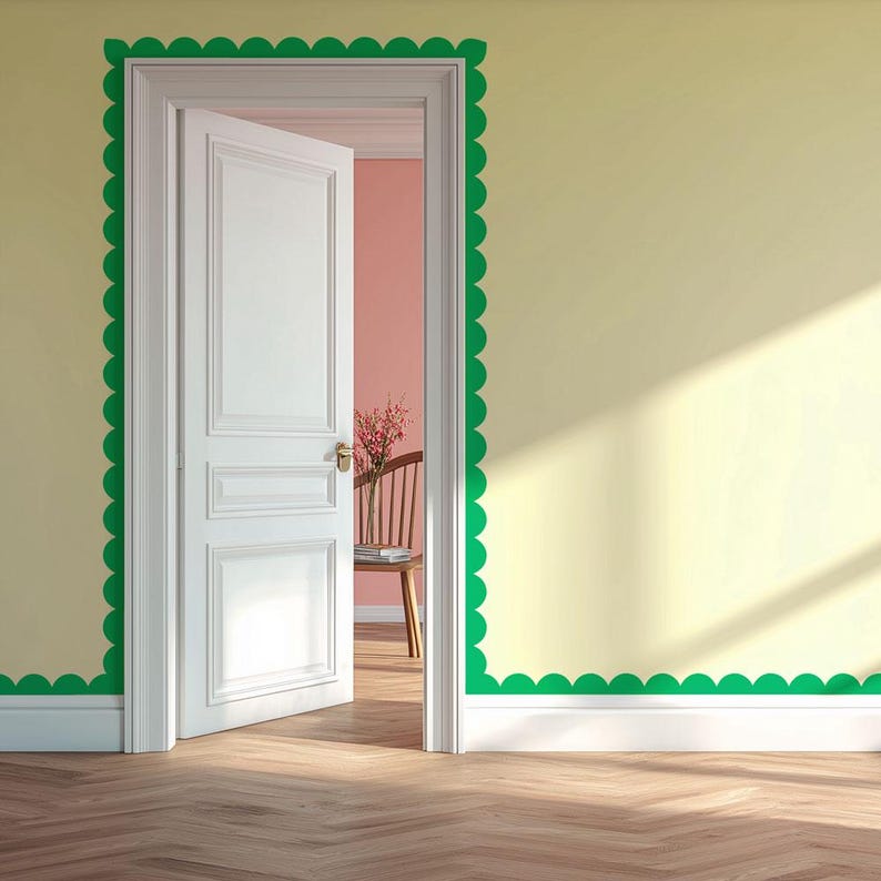 Scallop Trim Border Stencil - Add a Decorative Trim to Your Furniture ...