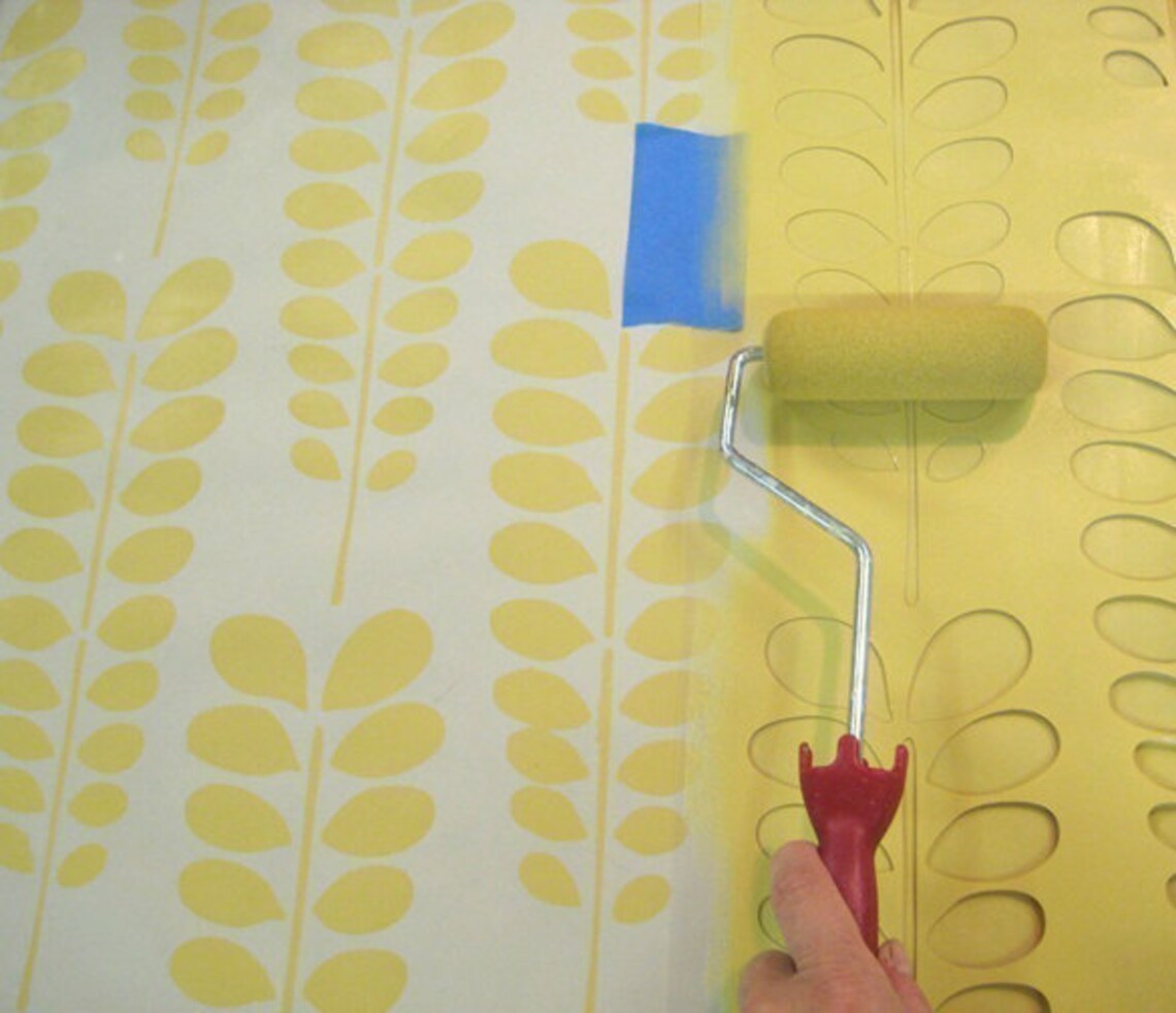 Acacia Wall Stencil Reusable Stencils for Walls Large - Etsy