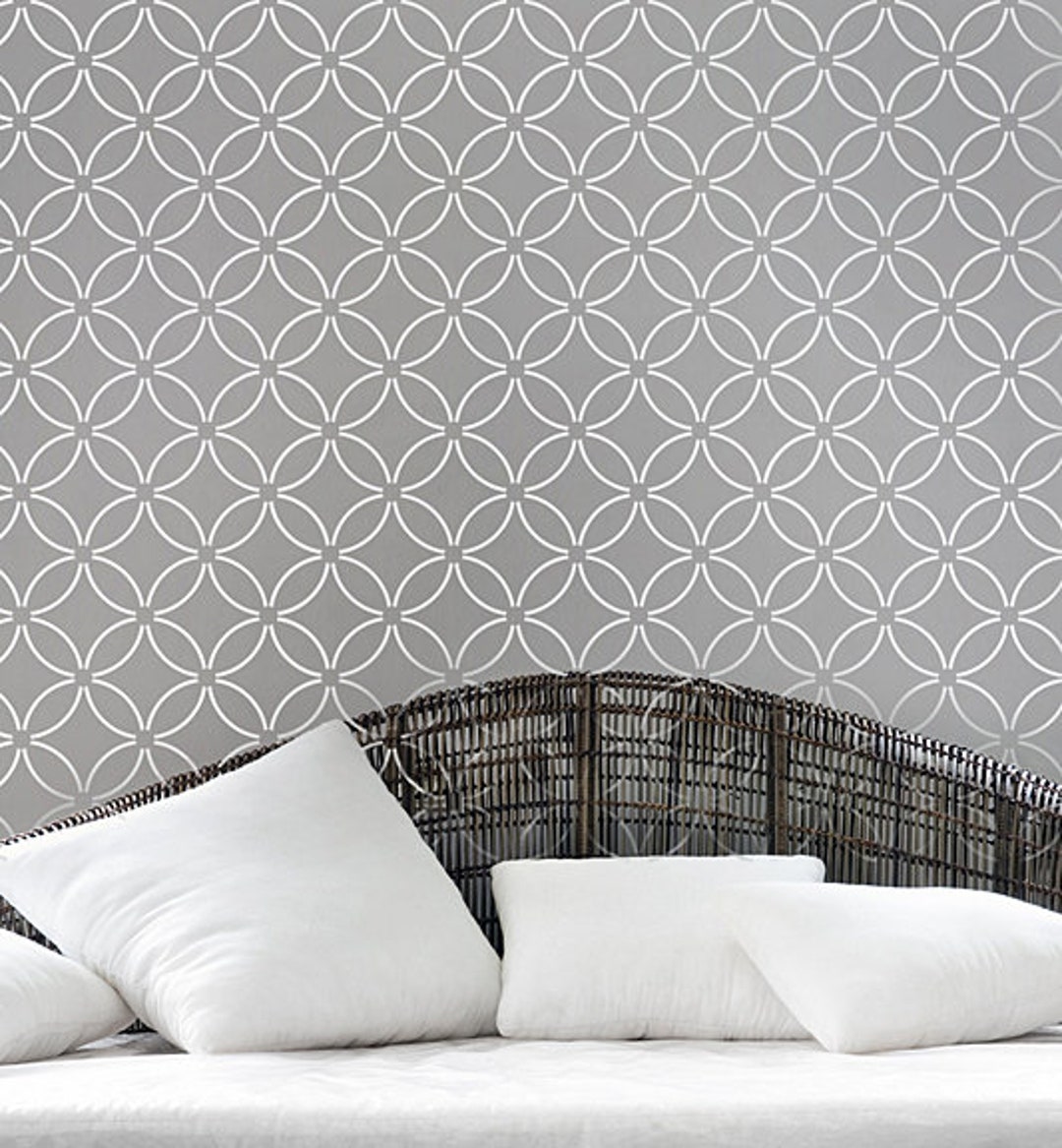 Fuji Wall Pattern Stencil SM - Reusable Stencils for Walls - Japanese ...