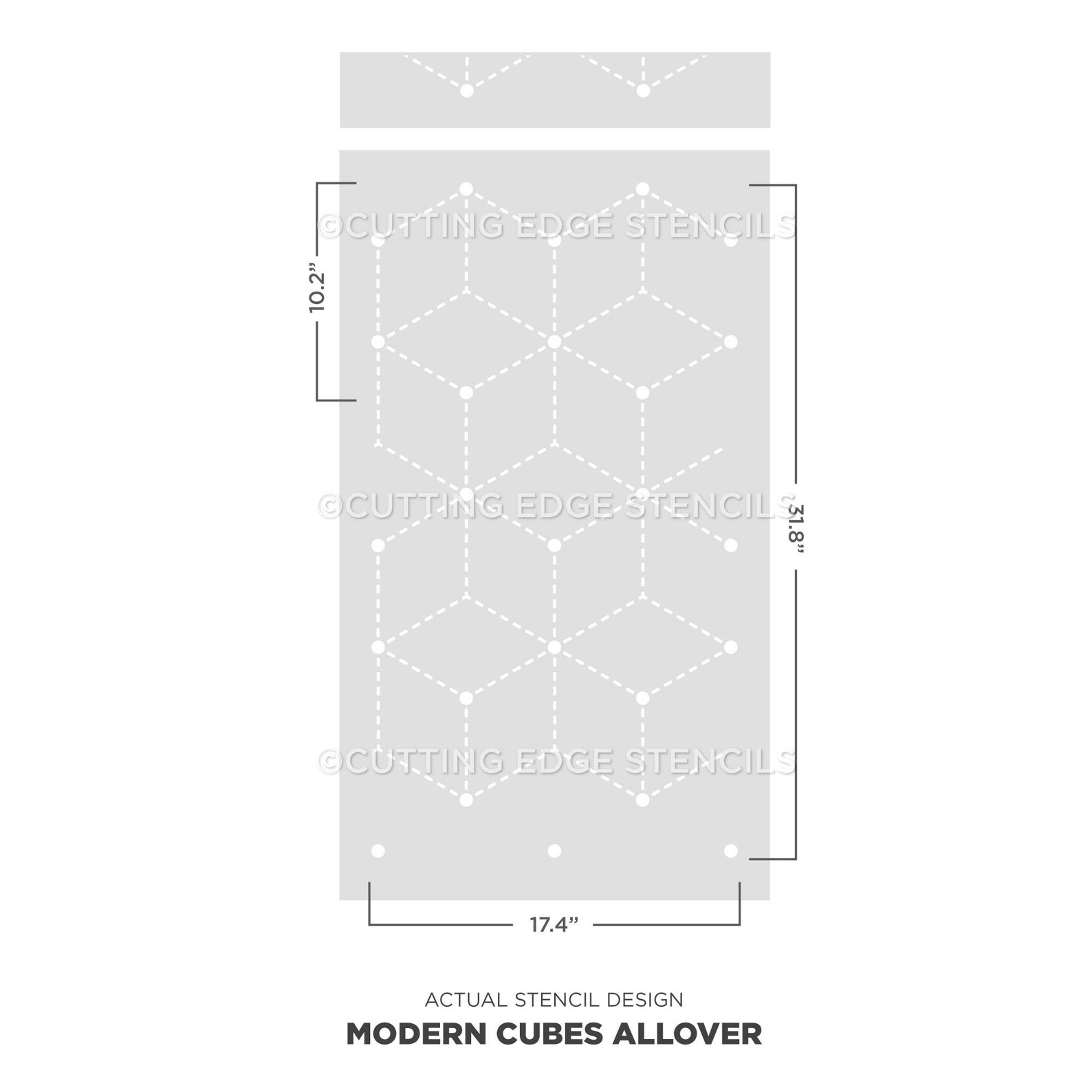 Modern Cubes Wall Stencil Modern Stencil for Quick Room | Etsy
