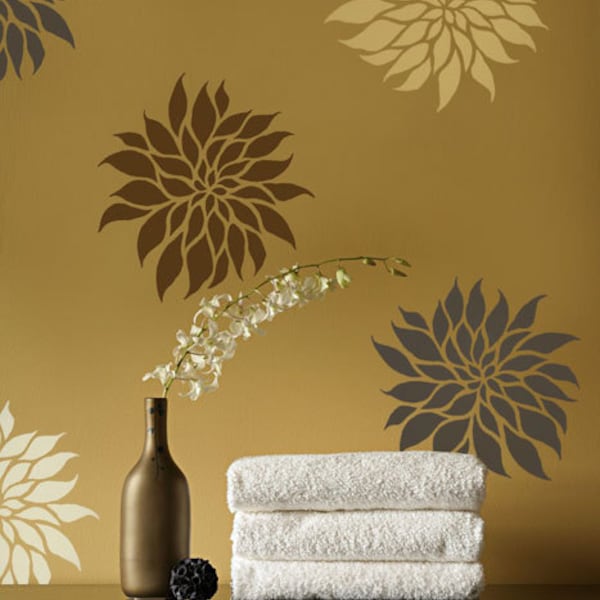 Large Flower Stencil - Etsy