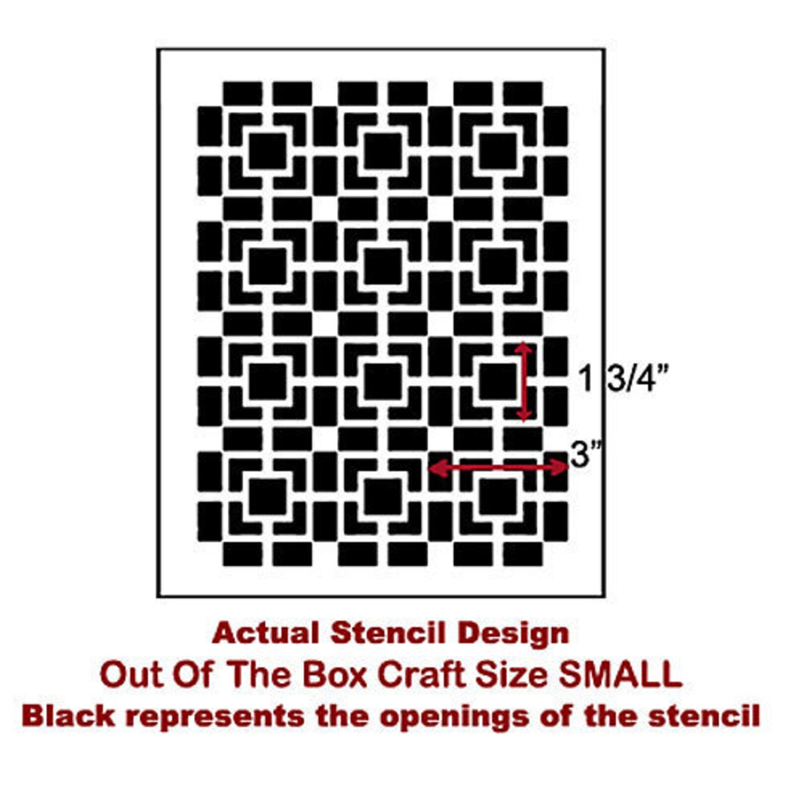 Craft Stencil Outside of the Box Size SM Stencils for - Etsy
