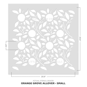 Orange Grove Wall Stencil - Nature Themed Stencil - Perfect for ...