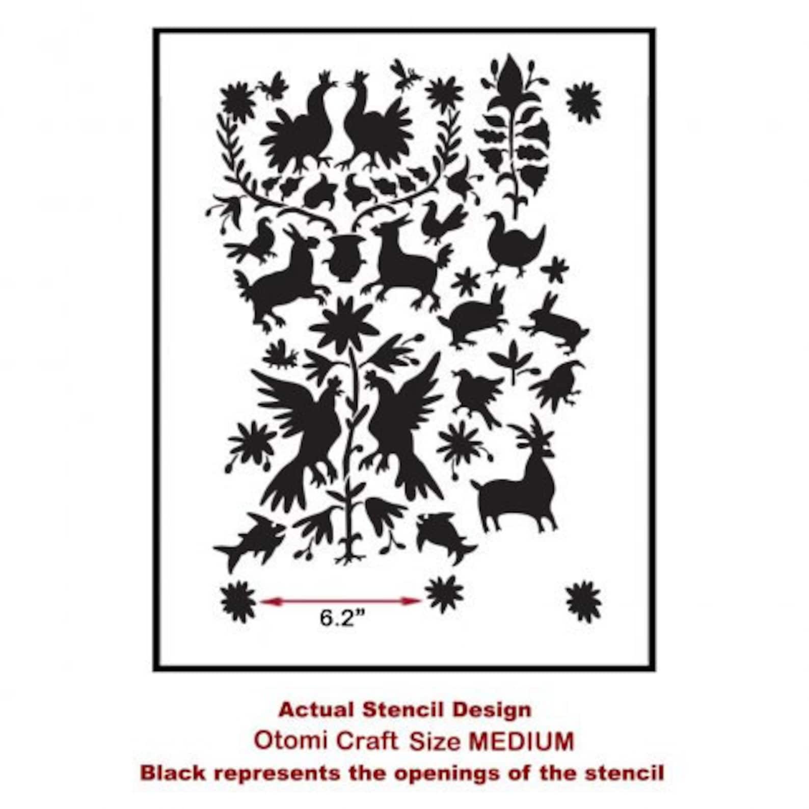 Otomi Craft Stencil Size Medium Reusable Stencil for DIY - Etsy