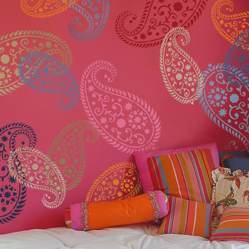 Paisley Stencil - Etsy