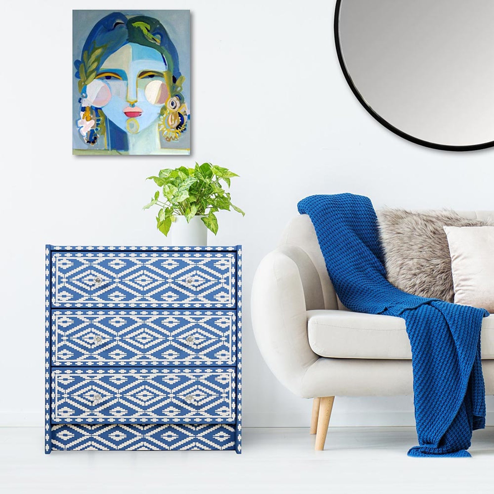 Neera Bone Inlay Stencil DIY Bone Inlay Designs for - Etsy