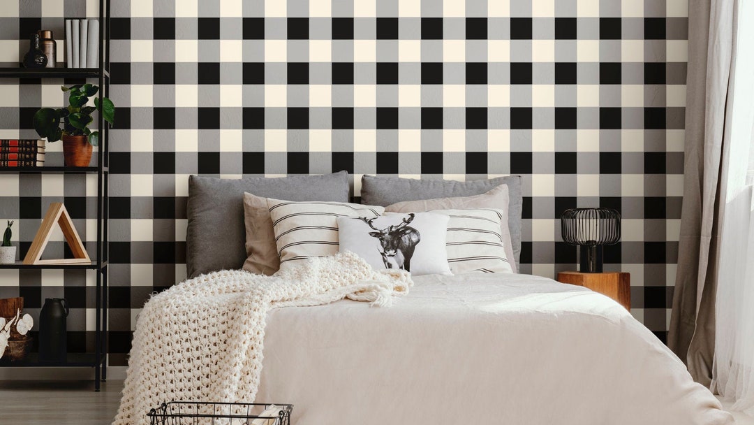 Buffalo Check Stencil - LARGE WALL STENCIL – Farmhouse Wall Stencils ...