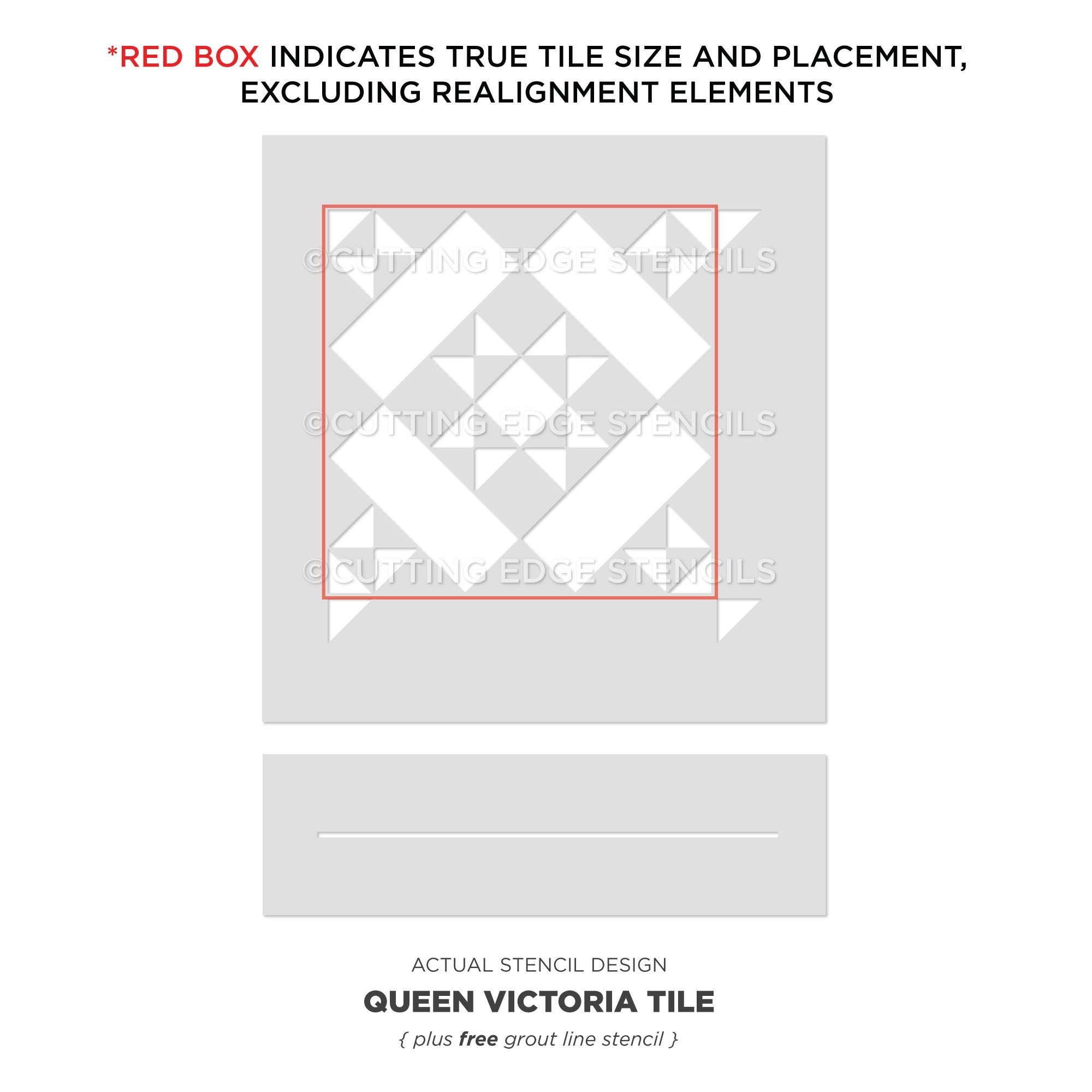 Queen Victoria Tile Stencil Cement Tile Stencil for Painting - Etsy