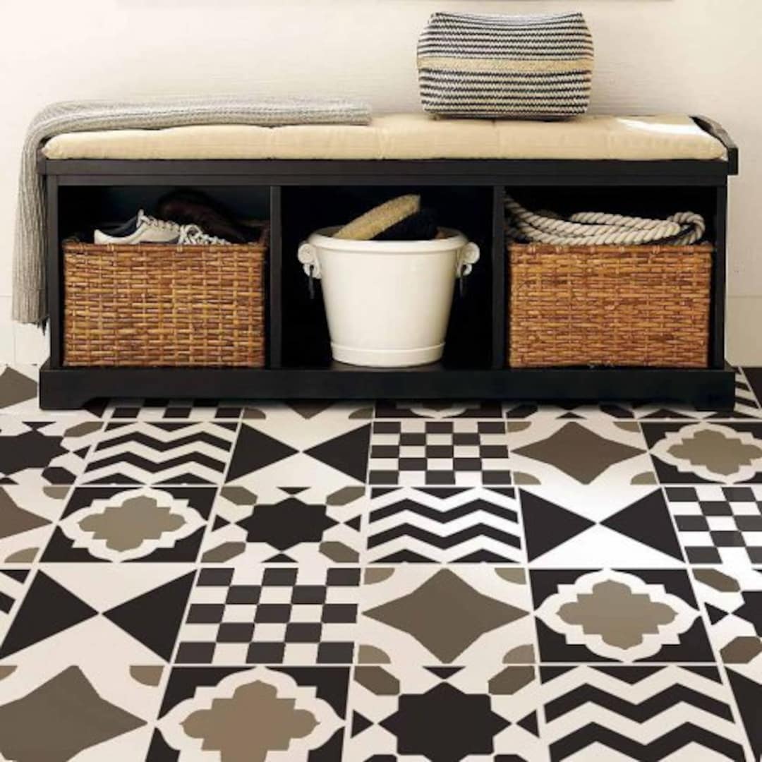 Geometric Tile Stencil Set - Geometric TILE STENCILS for Painting ...