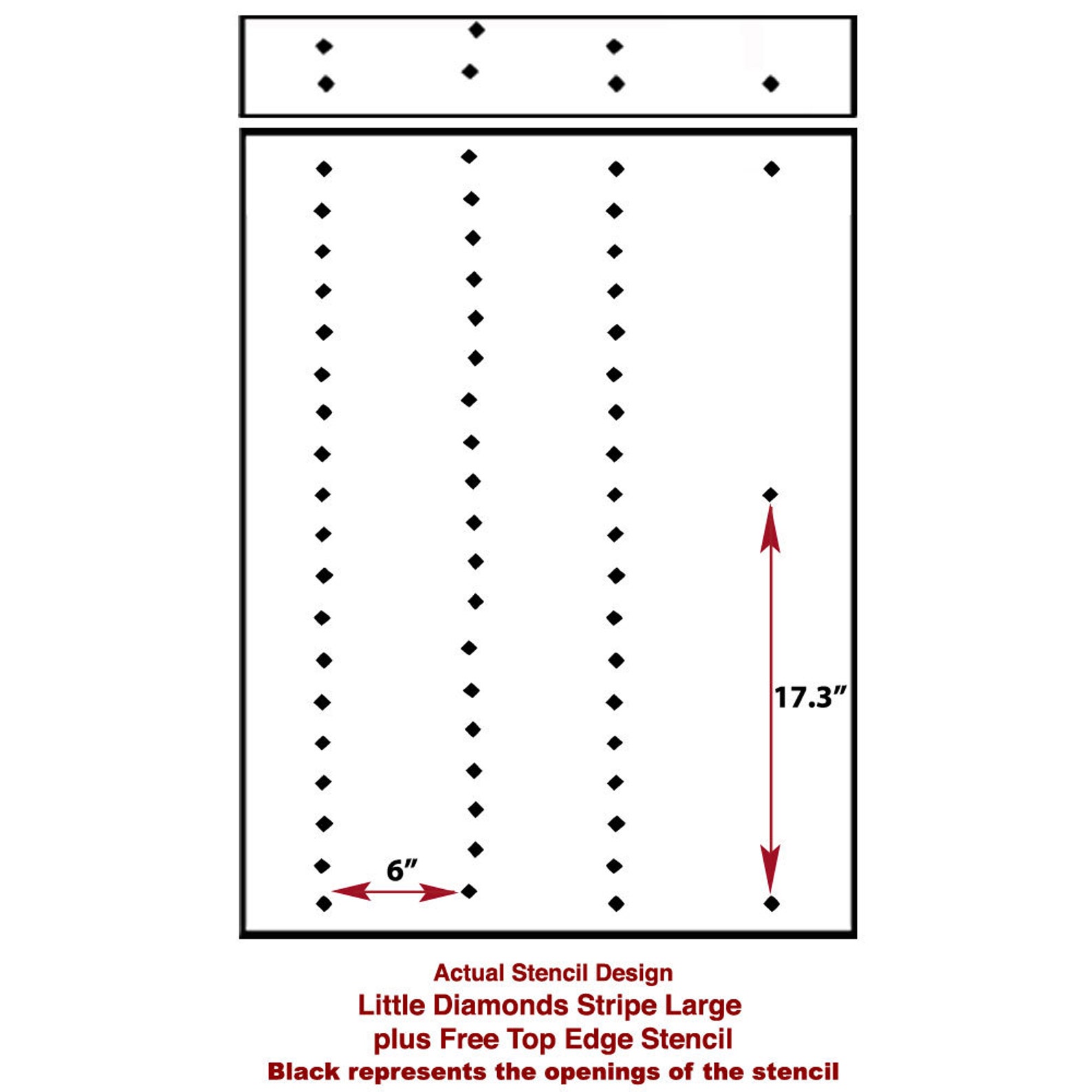 Little Diamond Stripe Allover - Large Scale - Better Than Decals ...
