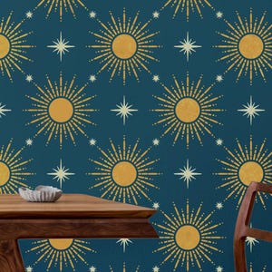 Sunbright Wall Stencil - Large Wall Stencil for a Quick and Easy DIY ...