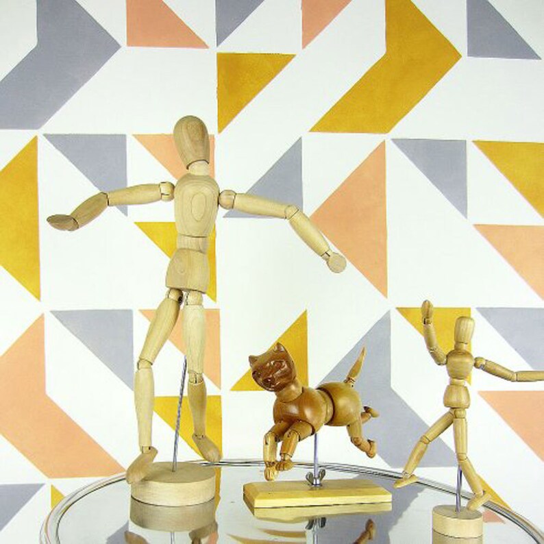 Shapes Allover Stencil Large Reusable Stencils for DIY - Etsy