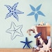 Sea Star Nautical Wall Art Stencil - Reusable Stencils - DIY Home Décor ...
