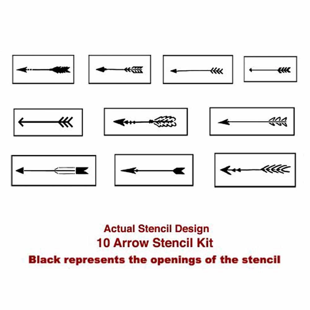 10 Arrows Stencil Kit Wall Art Stencil DIY Home Décor - Etsy