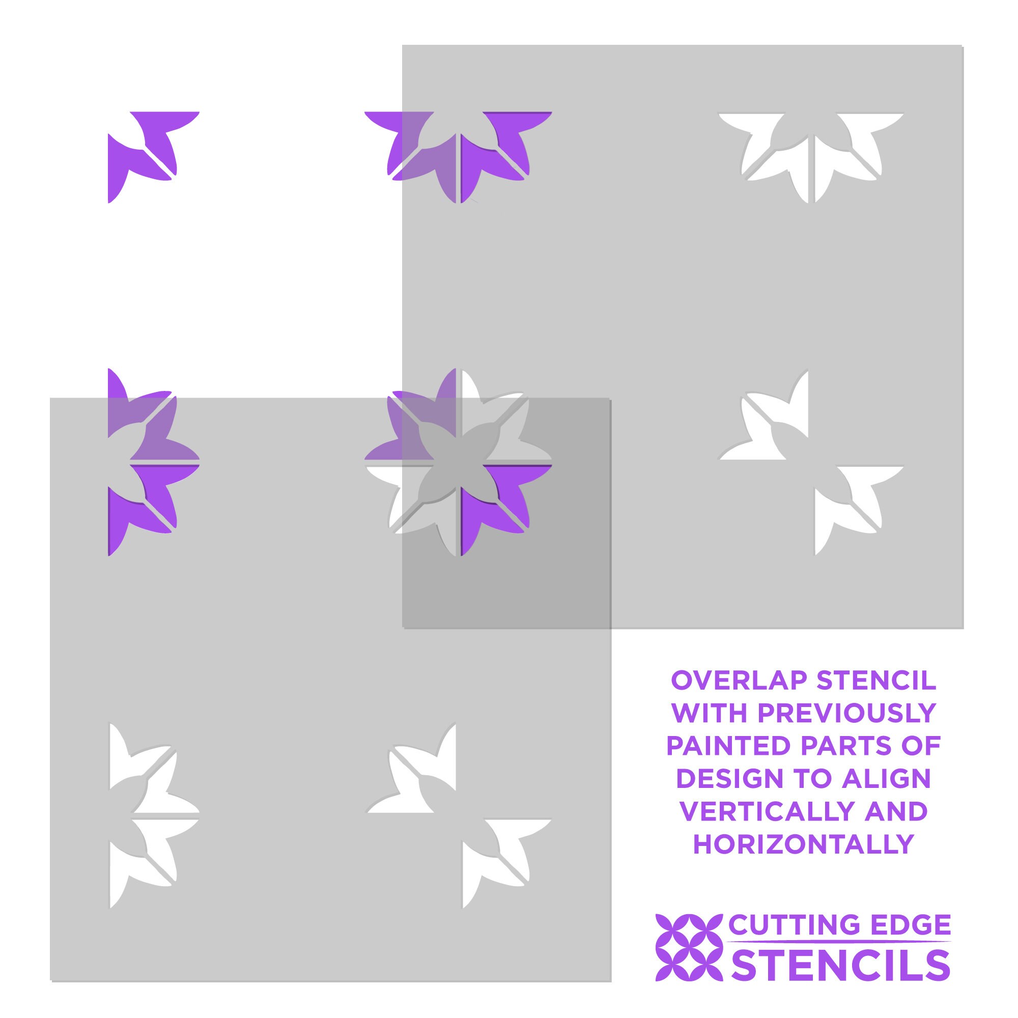 Sugar Cookie Tile Stencil - Simple and Elegant Pattern for Stenciling ...