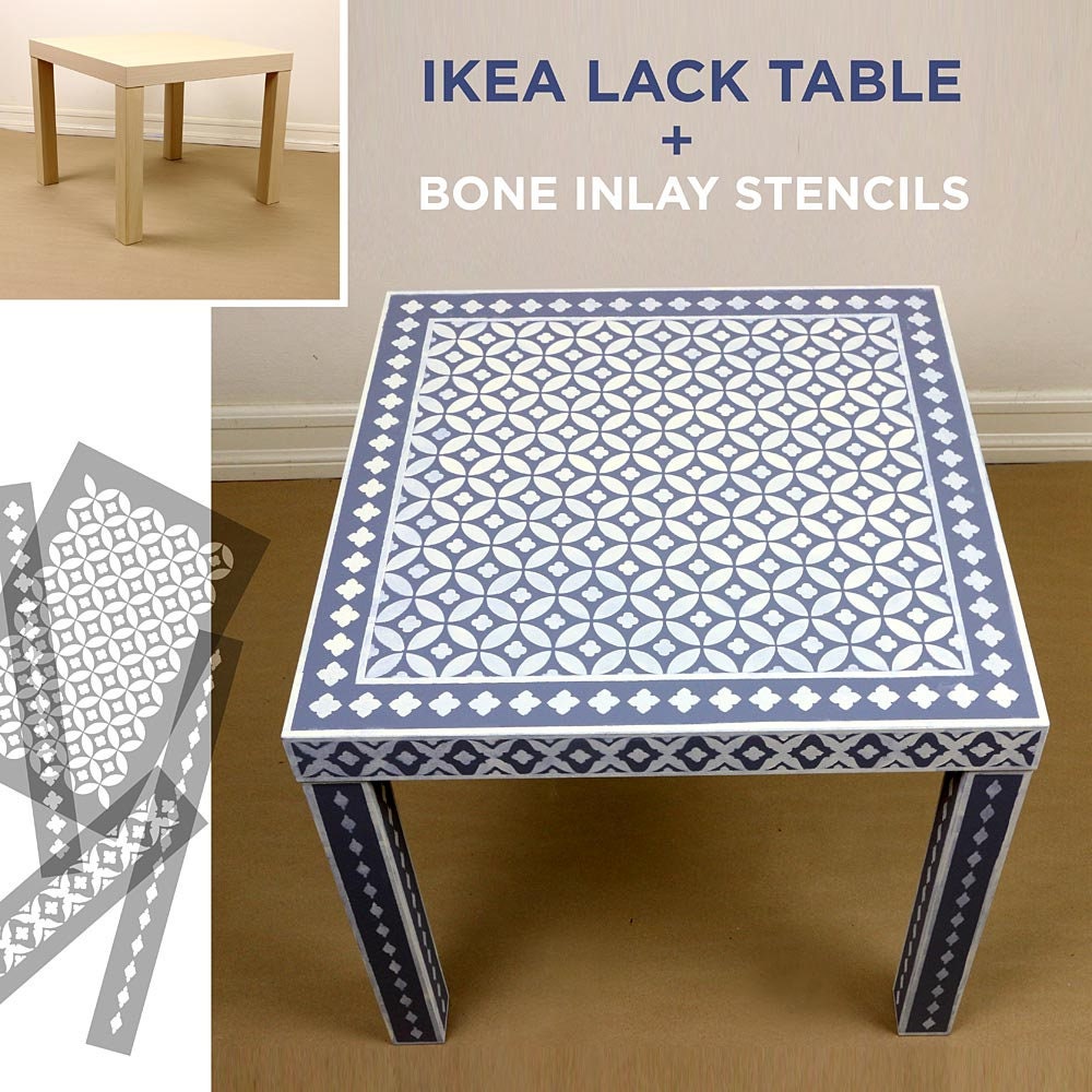 Maya Bone Inlay Stencil - DIY Bone Inlay Designs for Furniture Makeover ...