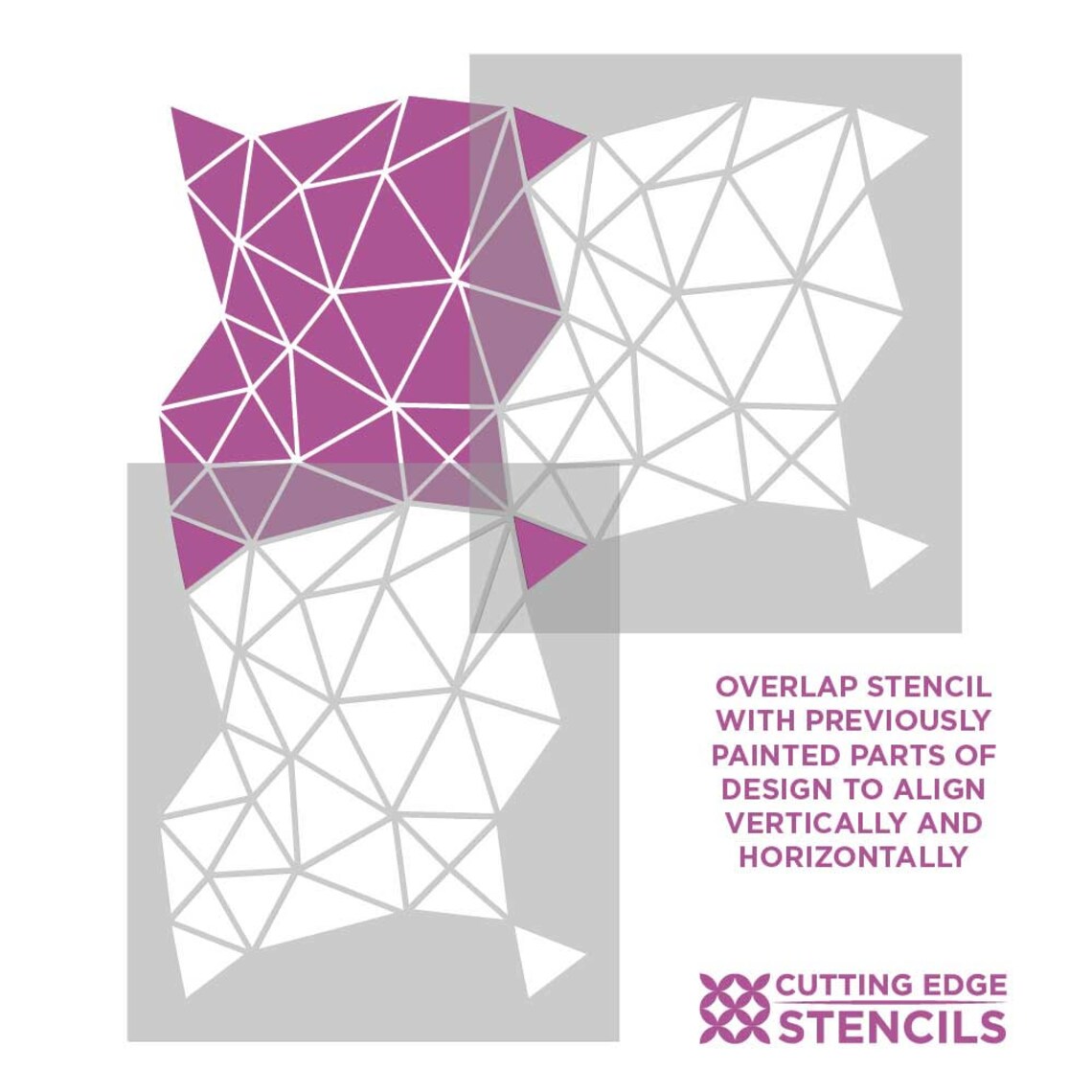 Geometric Painting Wall Stencil – Geometric Stencil for Painting Walls ...