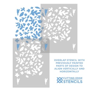 Happy Spring Wall Stencil - Floral Wall Stencil - Perfect for a Nursery ...