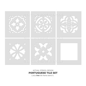 Portuguese Tile Stencil Set - Portuguese TILE STENCILS - Tile Stencils ...