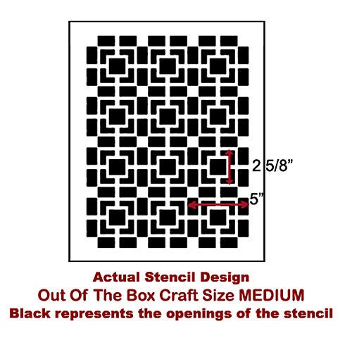 Craft Stencil Outside of the Box - Size MED- Stencils for Furniture ...