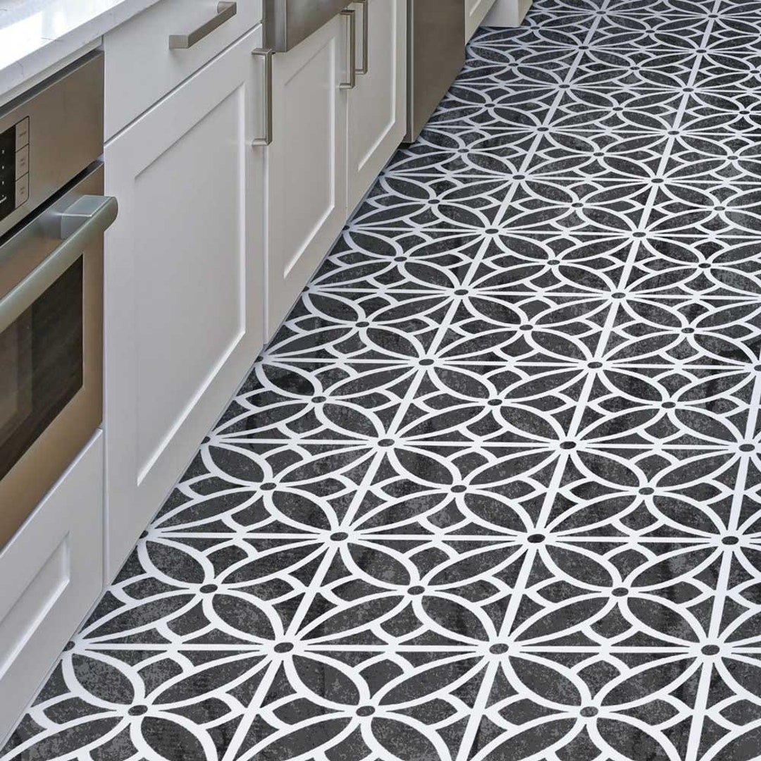 Front Gate Patio Stencil - Oversized Tile Stencil for Walls, Patios ...