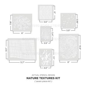Abstract Art Stencils - Natures Textures Stencil Kit - Designed by ...