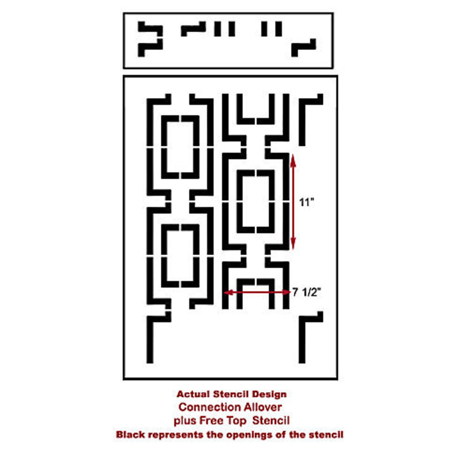 Connection Wall Stencil LARGE WALL STENCIL Geometric Wall - Etsy