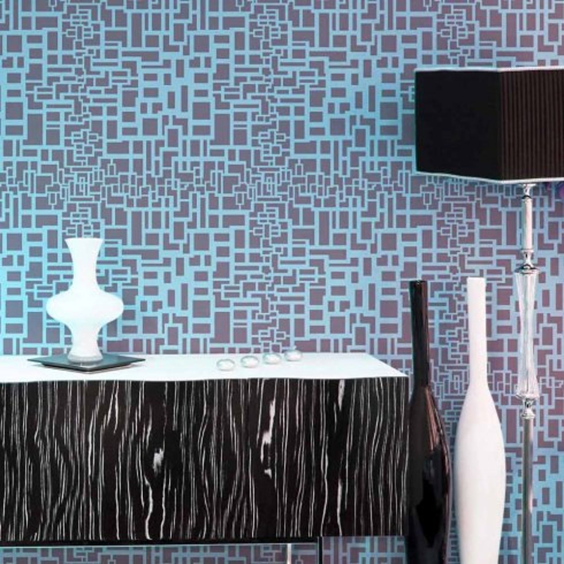 Matrix Allover Stencil Pattern - Easy DIY Wall Decor - by Cutting Edge ...