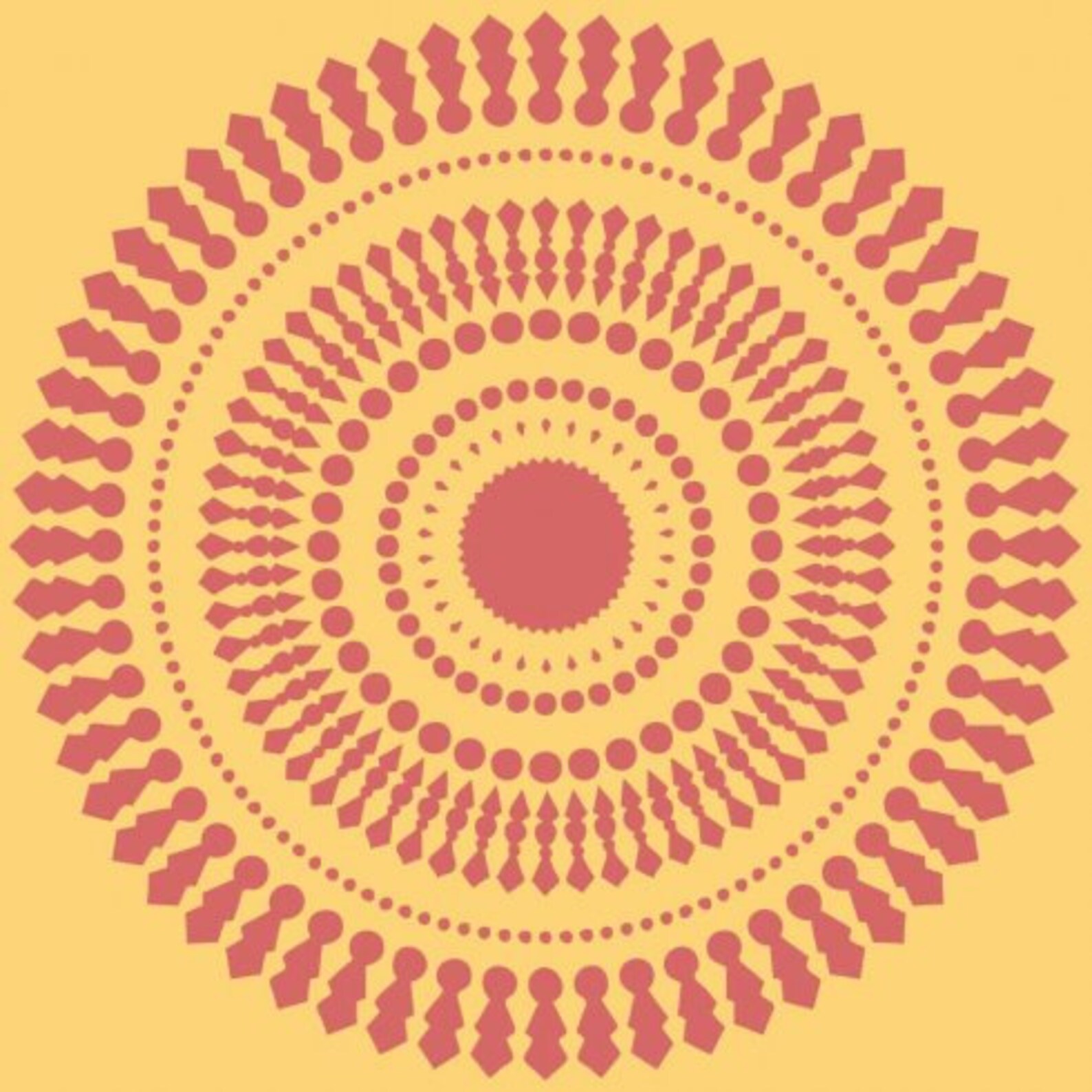 Funky Wheel Craft Stencil Medium Size Quick DIY Home | Etsy