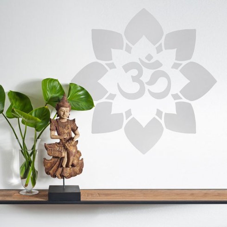 OM Symbol Stencil for Walls MANDALA STENCIL Large Mandala - Etsy