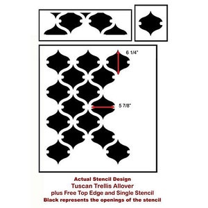Tuscan Trellis Allover Stencil - Reusable Stencil Patterns for Walls ...