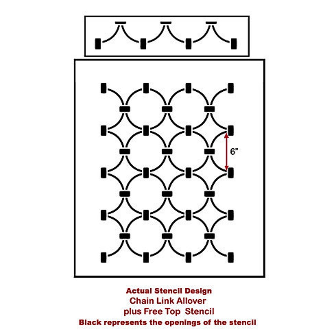 Wallpaper Stencil Chain Link Beautiful Stencils for DIY Home - Etsy