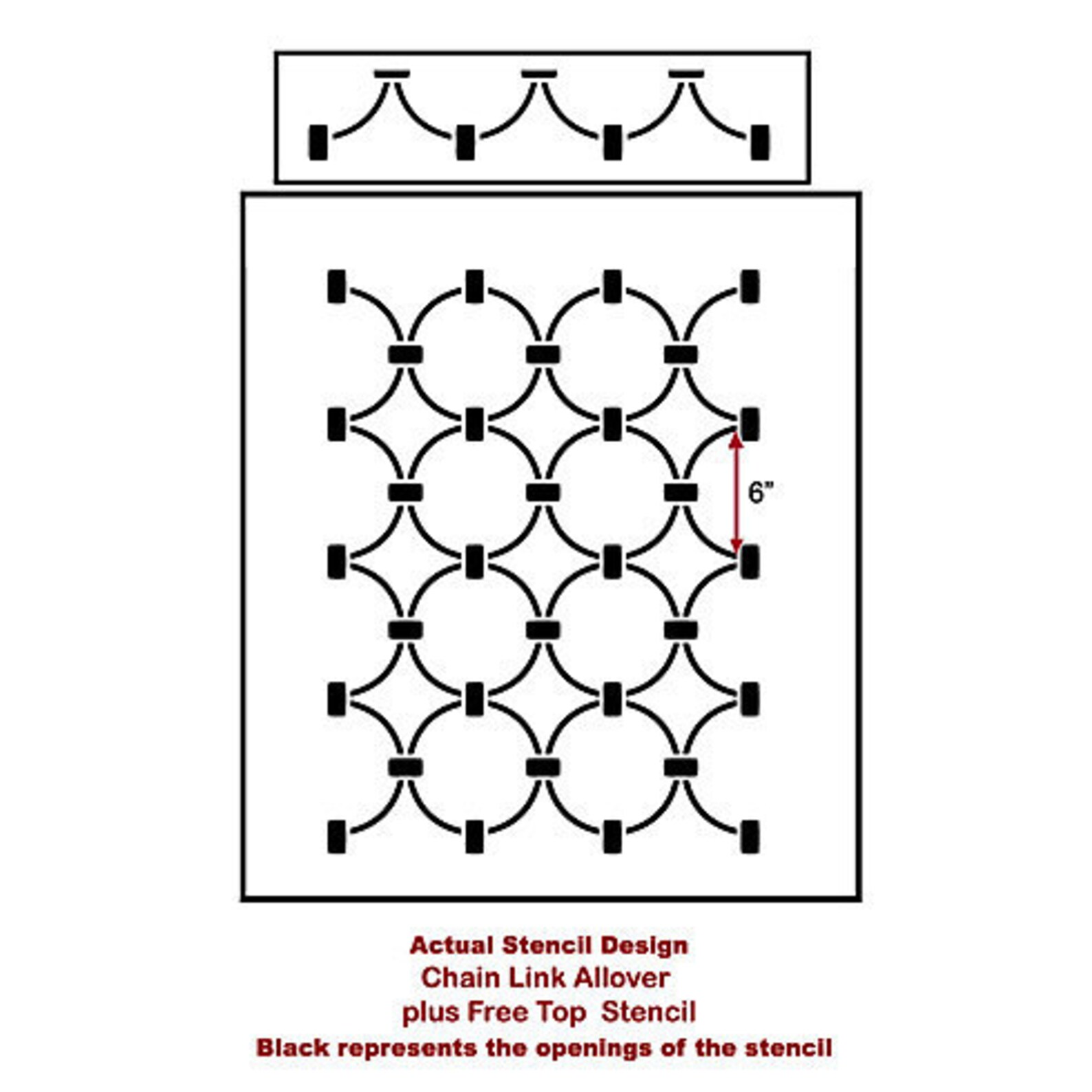 Wallpaper Stencil Chain Link Beautiful Stencils for DIY Home - Etsy