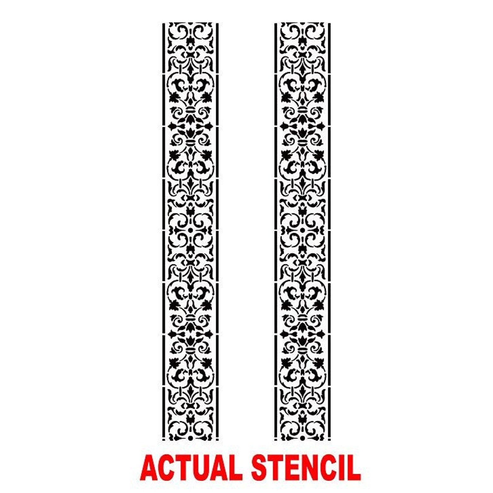 Arabesque Stripe Wall Stencil - Reusable Stencils for Walls - Large ...